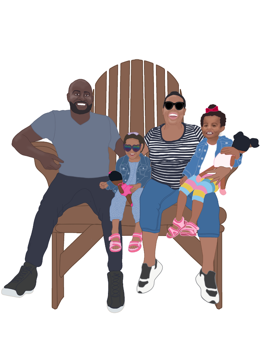 Custom Family Portrait - Print From Home Digital Files – When Studio